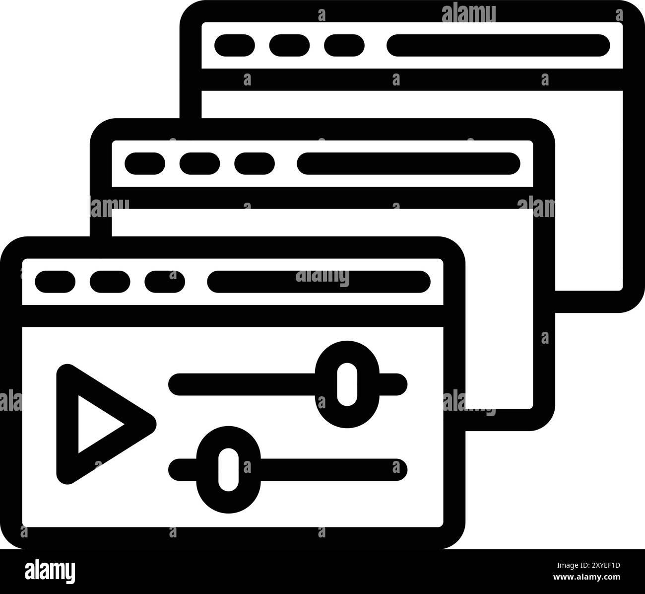 Video course vector vectors Cut Out Stock Images & Pictures - Alamy