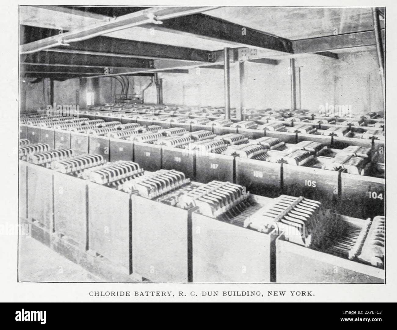 CHLORIDE BATTERY, R. G. DUN BUILDING, NEW YORK. from the Article THE ...