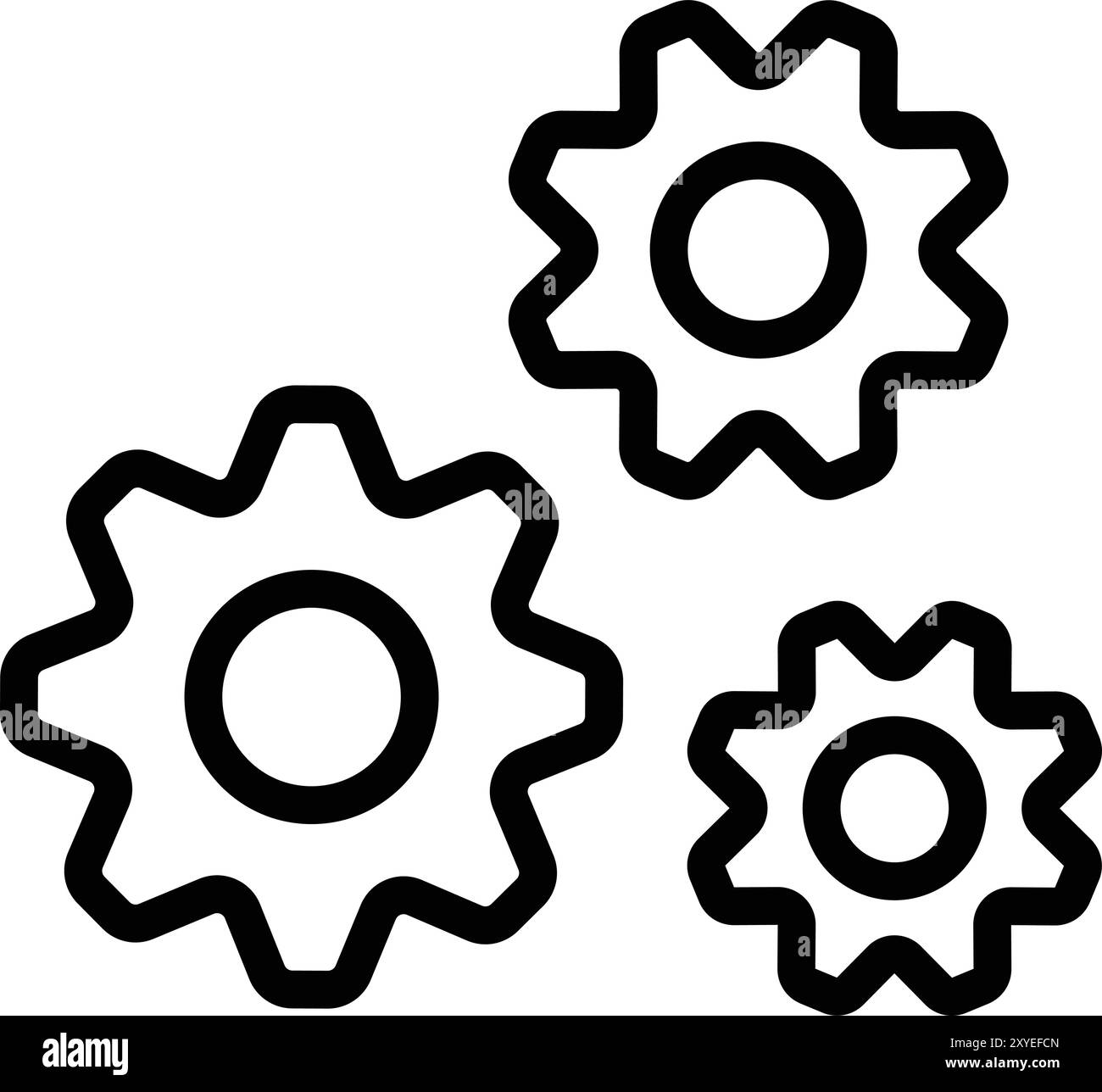 Setting Vector Icon Design Illustration Stock Vector Image & Art - Alamy