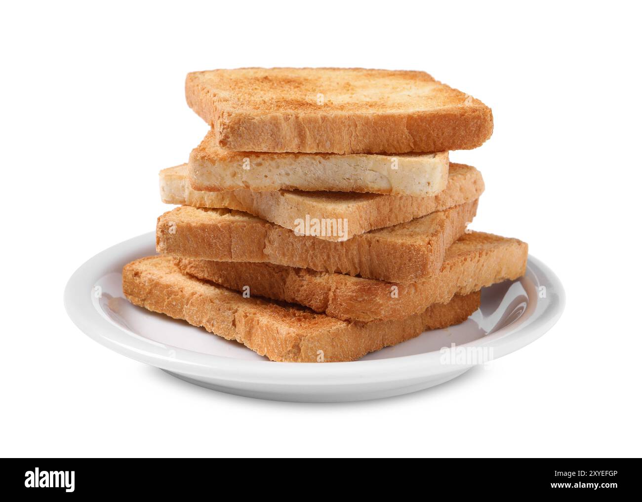 Plate fresh crispy toasts hi-res stock photography and images - Alamy