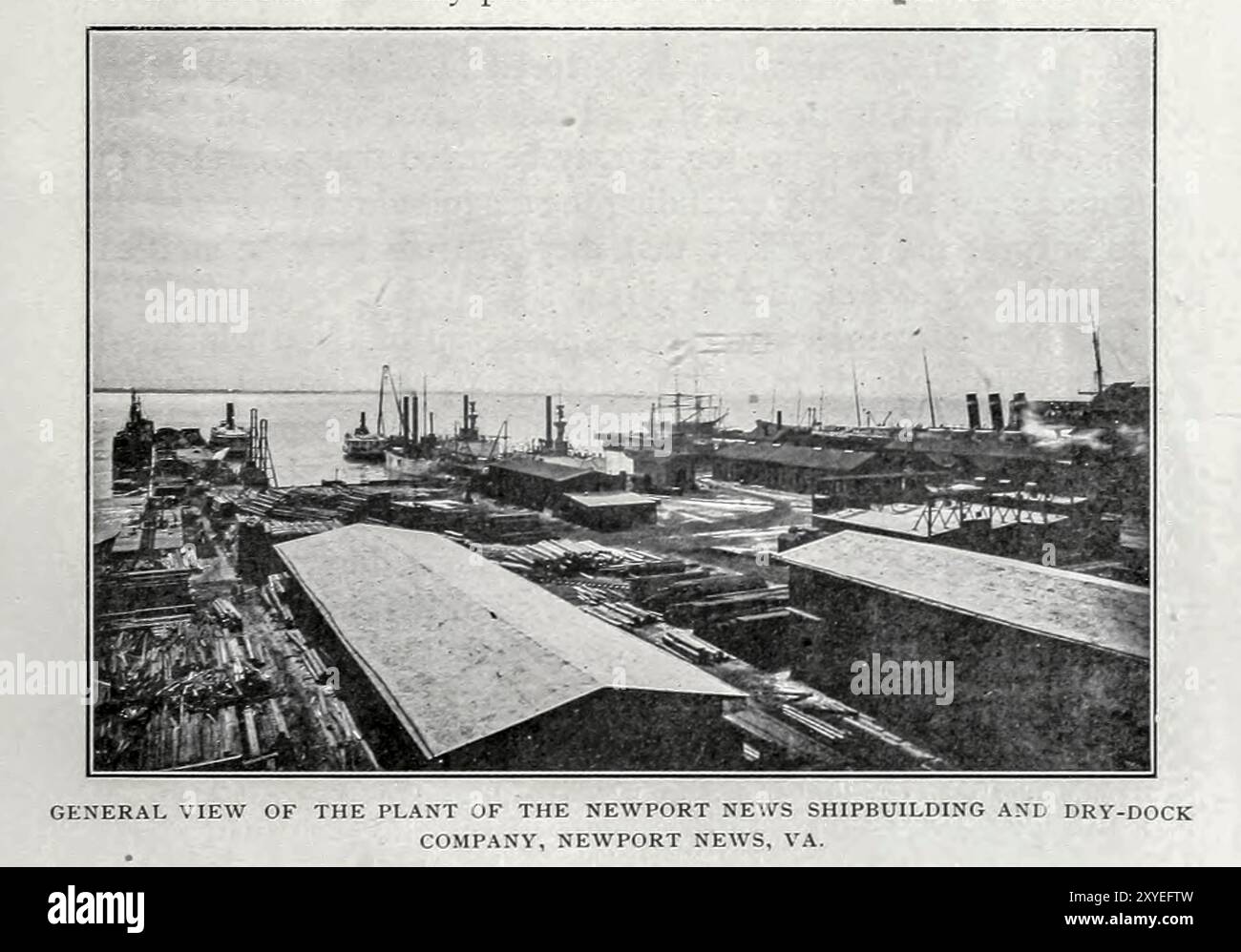 GENERAL VIEW OF THE PLANT OF THE NEWPORT NEWS SHIPBUILDING AND DRY-DOCK ...