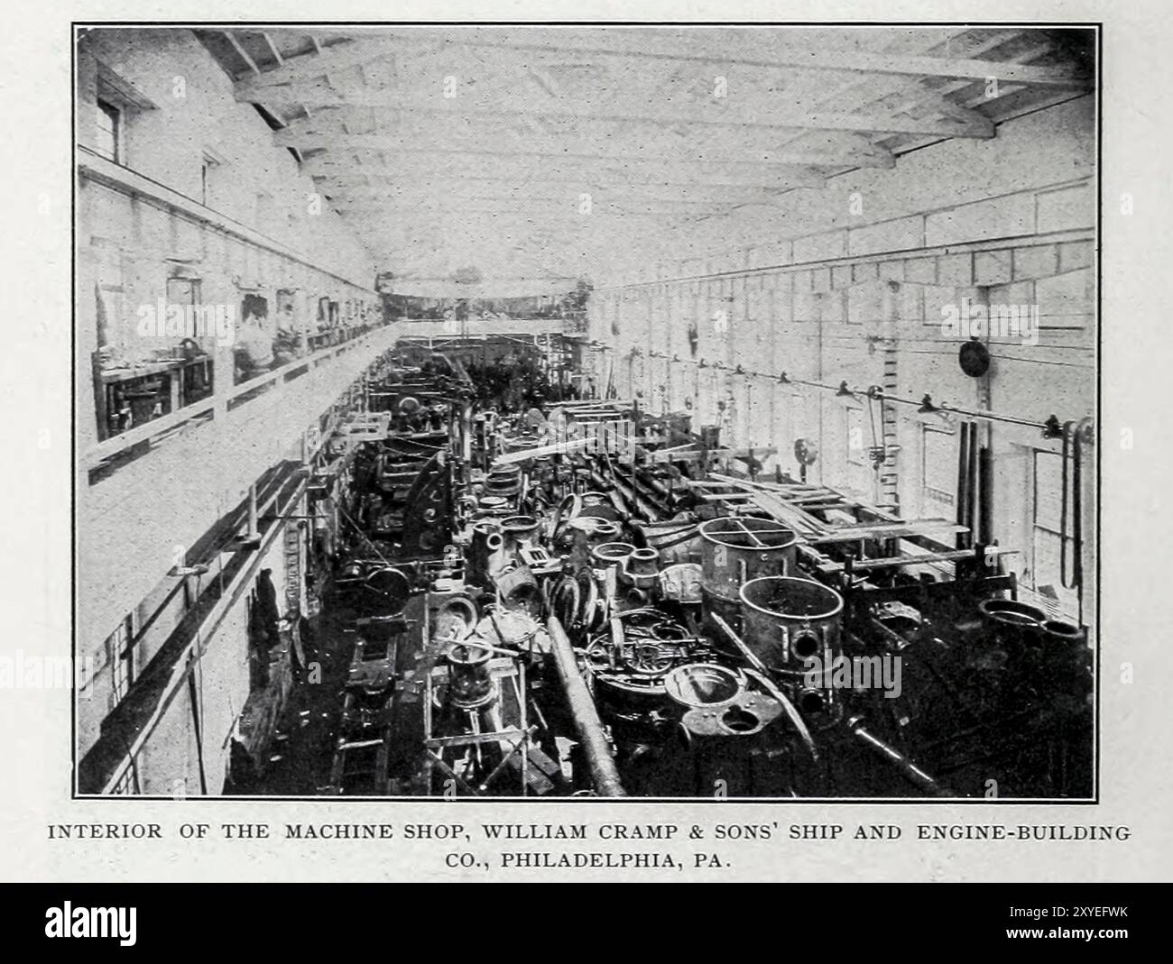 INTERIOR OF THE MACHINE SHOP. WILLIAM CRAMP & SONS' SHIP AND ENGINE ...
