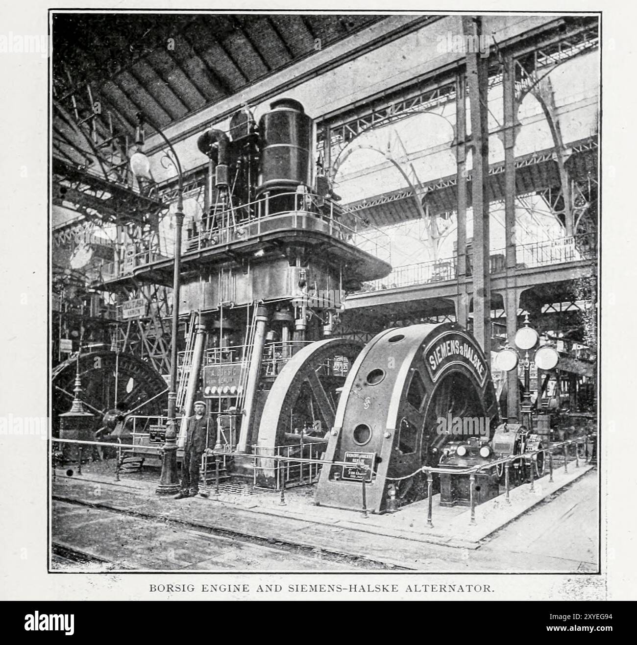 Borsig engine and Siemens Halske alternator from the Article POWER ...