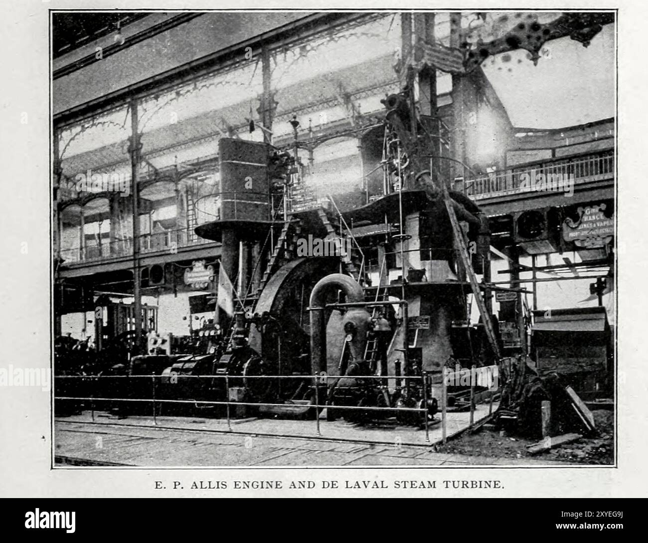 E. P. Allis engine and De Laval steam turbine from the Article POWER ...
