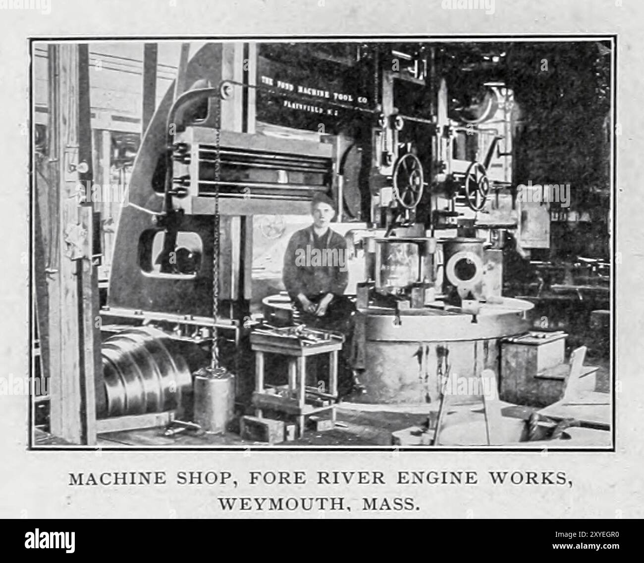 MACHINE SHOP Fore River Engine Works, Weymouth, Mass from the Article ...