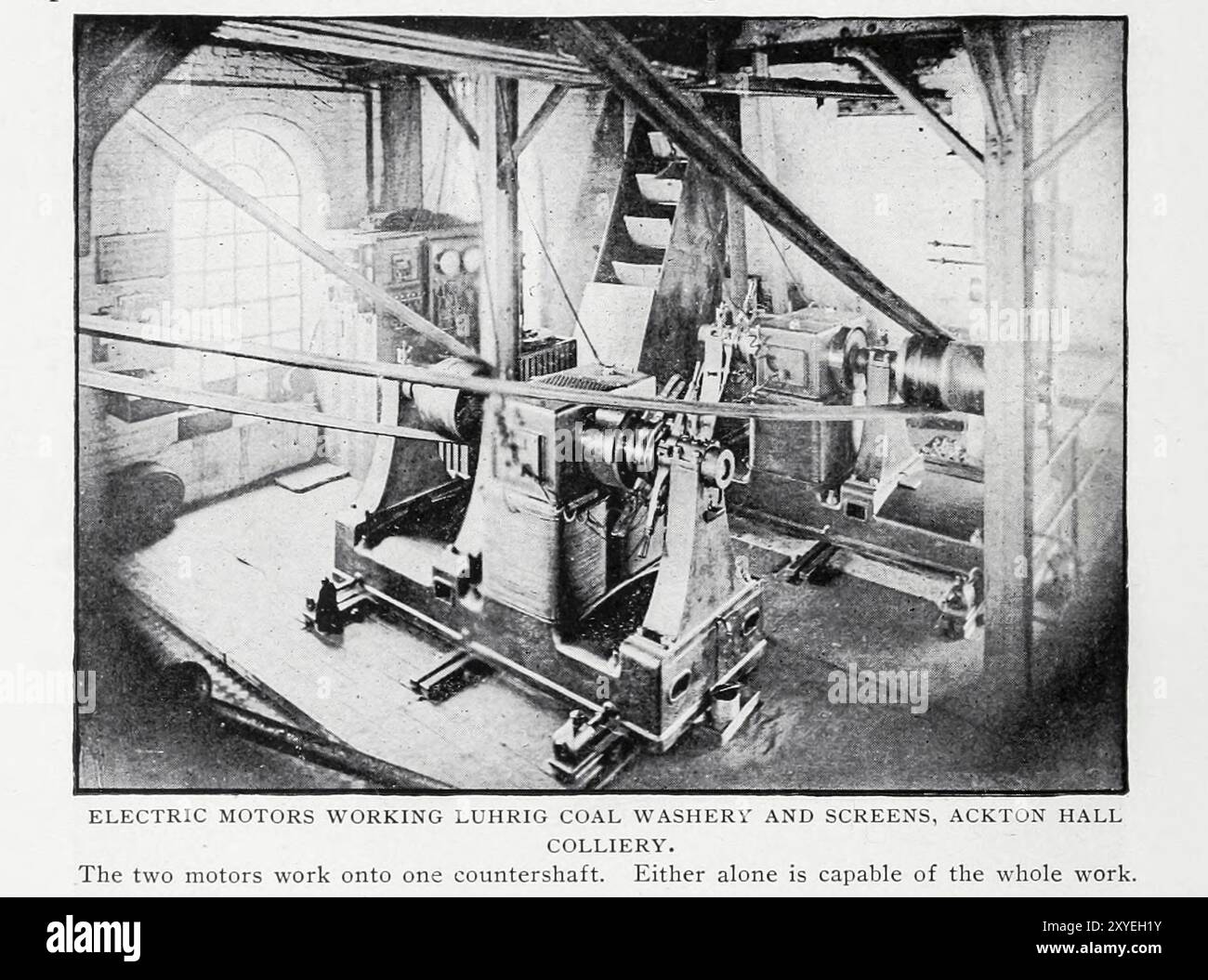ELECTRIC MOTORS WORKING LUHRIG COAL VVASHERY AND SCREENS, ACKTON HALL ...
