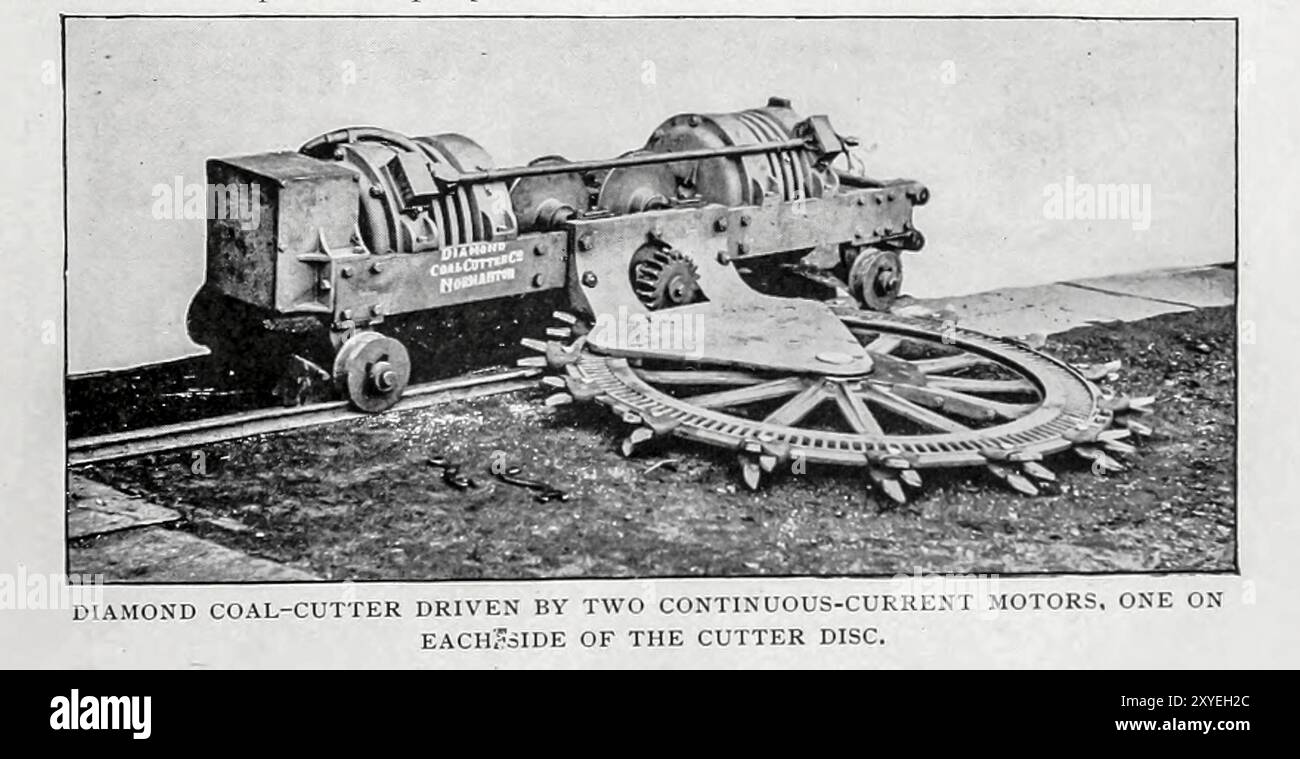 Diamond COAL-CUTTING MACHINE WORKED BY TWO THREE-PHASE MOTORS, ONE EACH ...