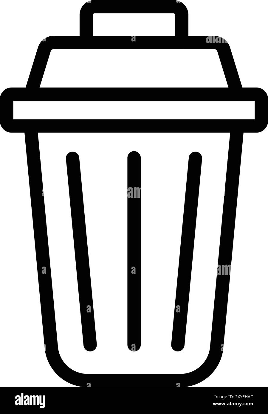 Garbage can vector vectors Stock Vector Images - Alamy