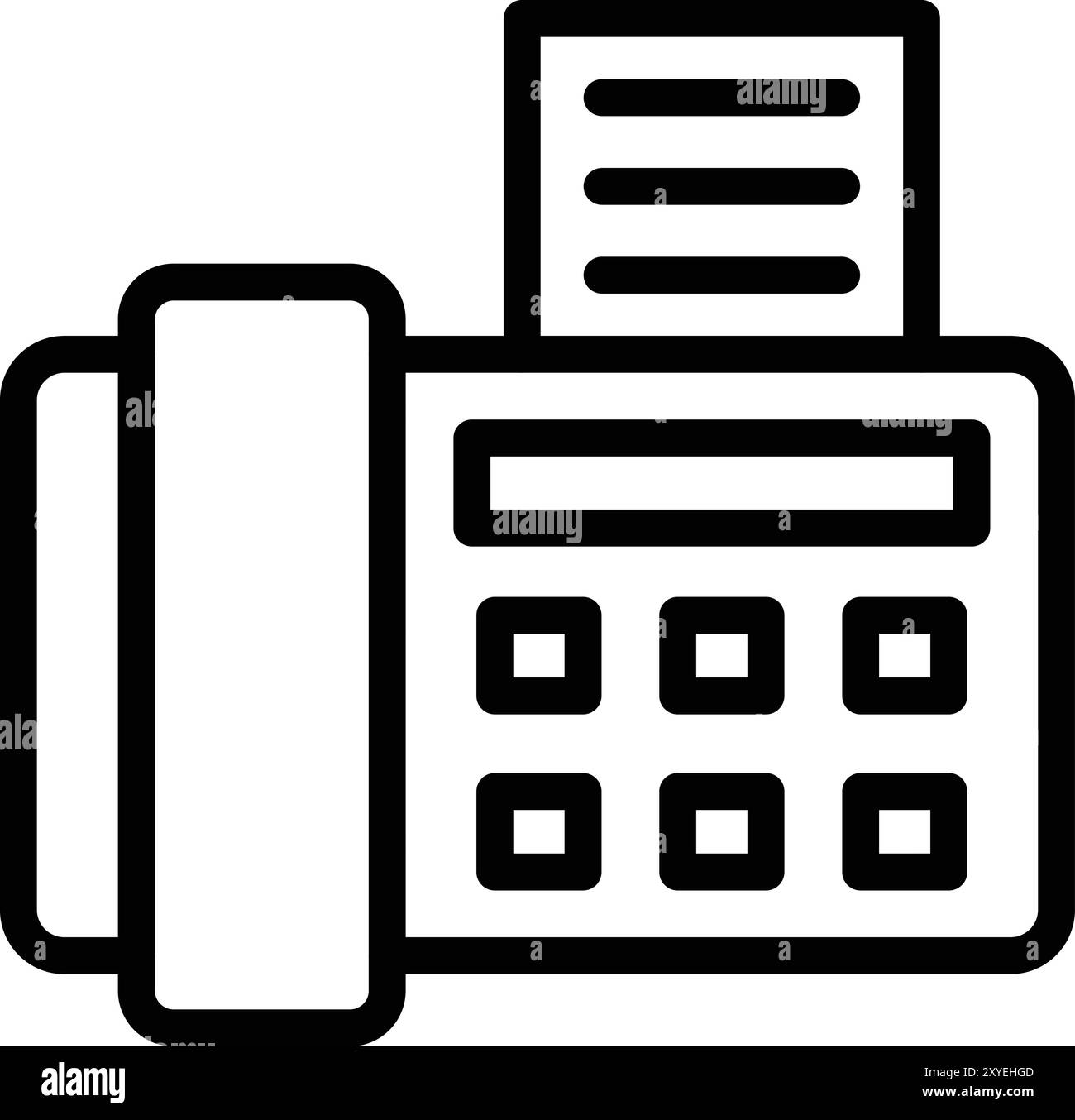 Fax machine Stock Vector Images - Alamy