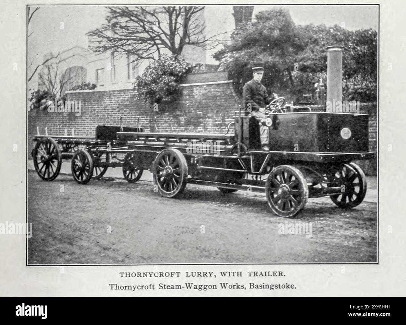 THORNYCROFT LURRY, WITH TRAILER. Thornycroft Steam-Waggon Works ...