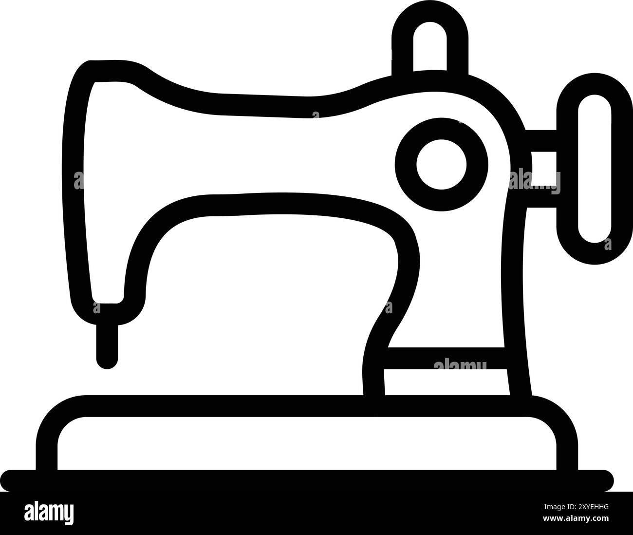 Sewing Machine Vector Icon Design Illustration Stock Vector Image & Art ...