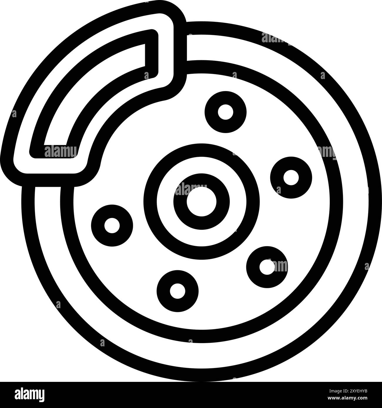 Disc brake simple vector Stock Vector Images - Alamy