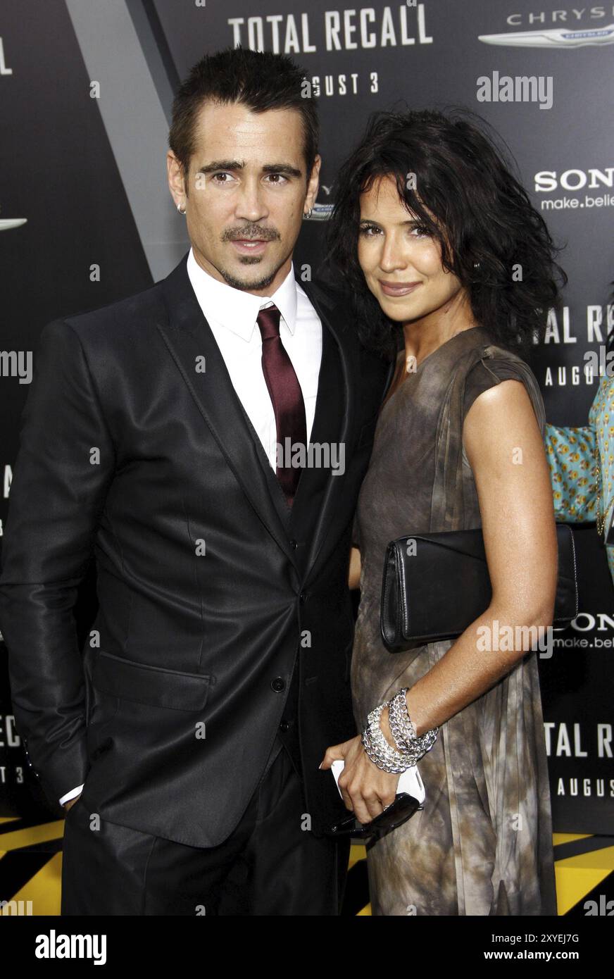 Colin Farrell and Claudine Farrell at the Los Angeles premiere of ...