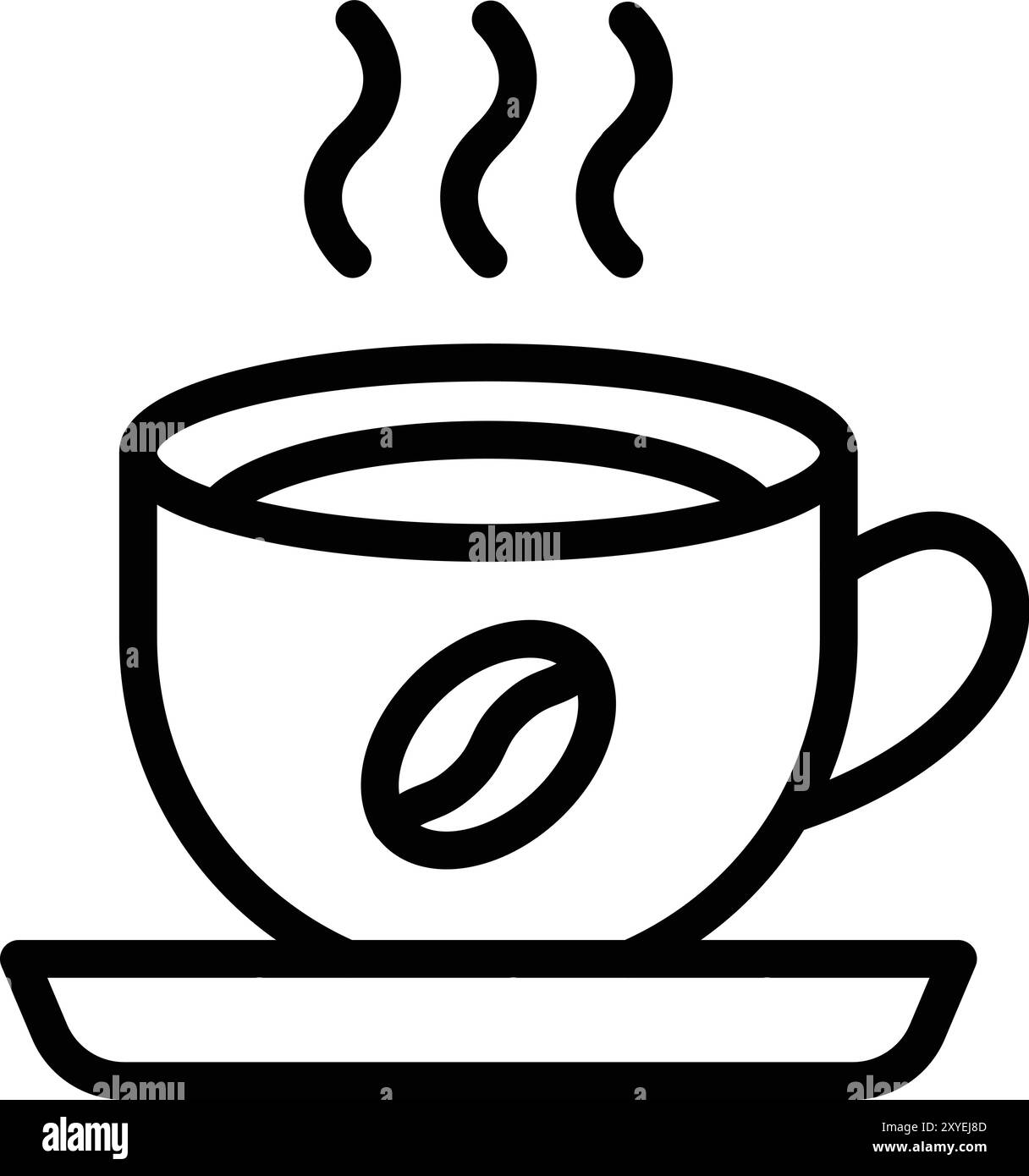 Espresso icon set vector Black and White Stock Photos & Images - Alamy