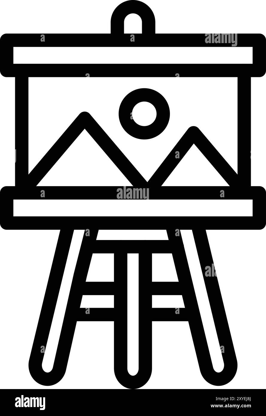 Painting vector icon editable Black and White Stock Photos & Images - Alamy