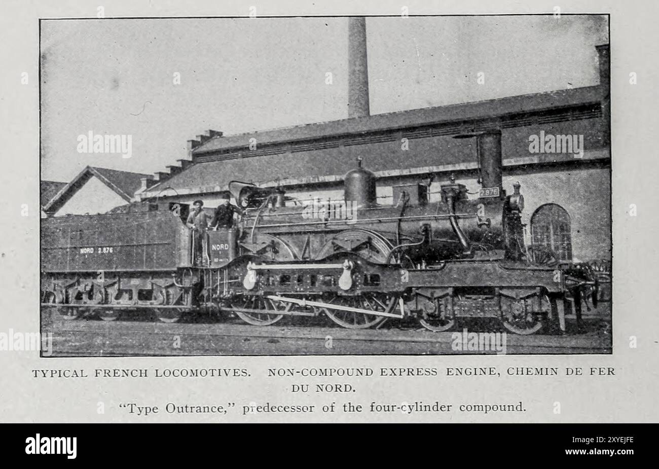 TYPICAL FRENCH LOCOMOTIVES. NON-COMPOUND EXPRESS ENGINE, CHEMIN DE FER DU NORD. from the Article ...