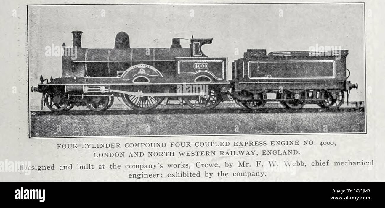Express engine no 4000, London and North Western Railway, England from ...