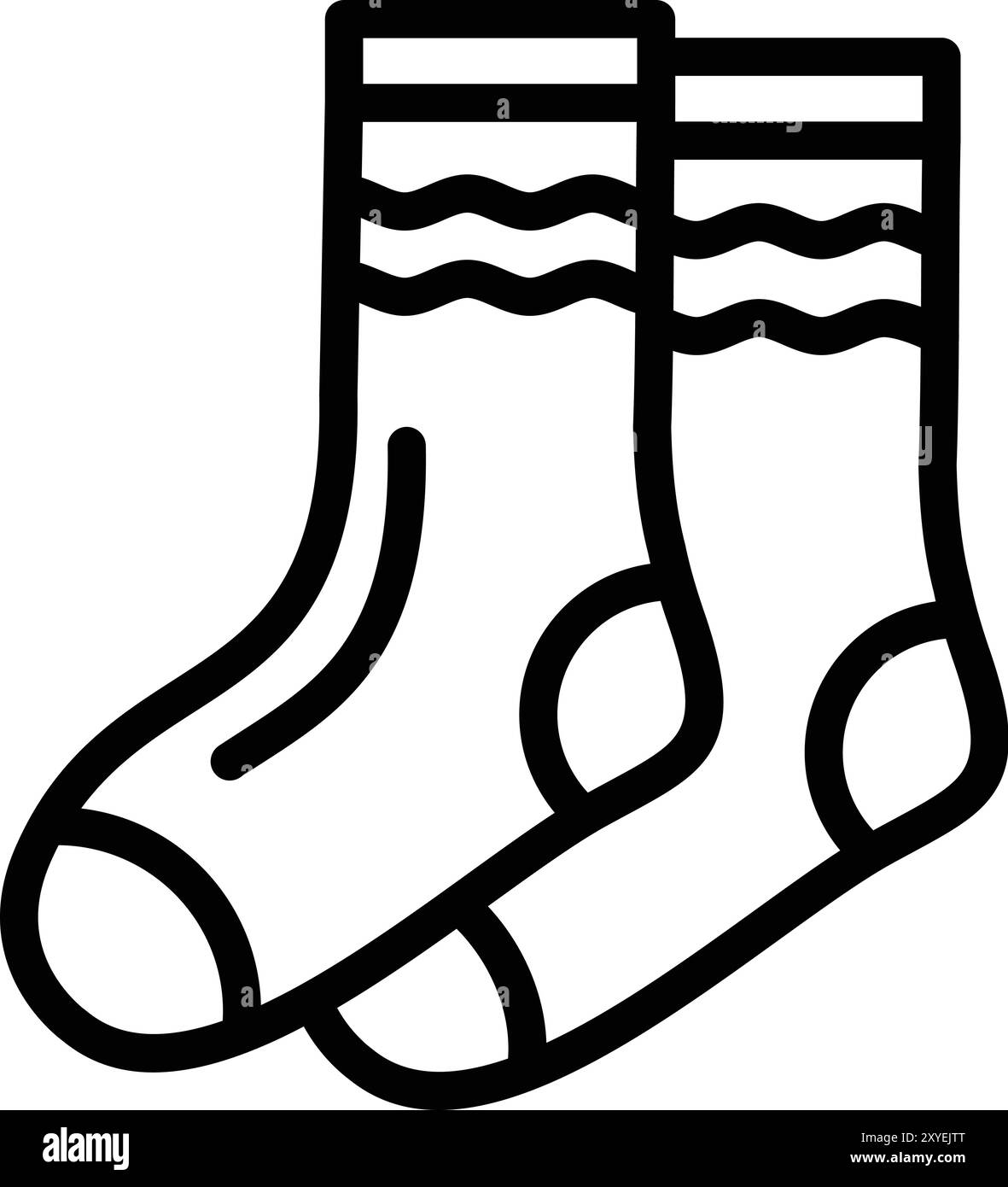 Sock icon design Black and White Stock Photos & Images - Alamy