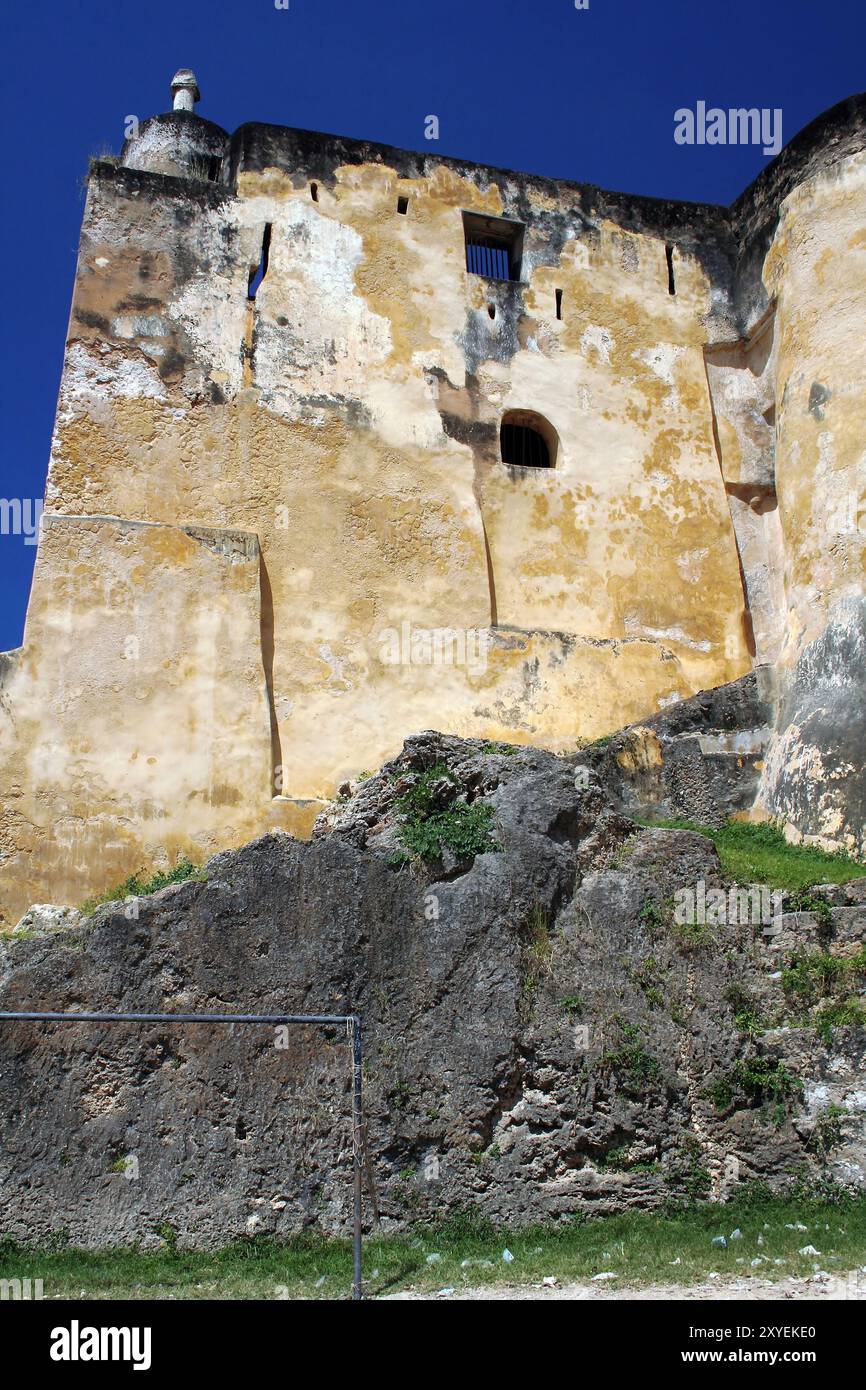 Fort Jesus in Mombasa, Kenya, built by the Portuguese in 1593, today ...