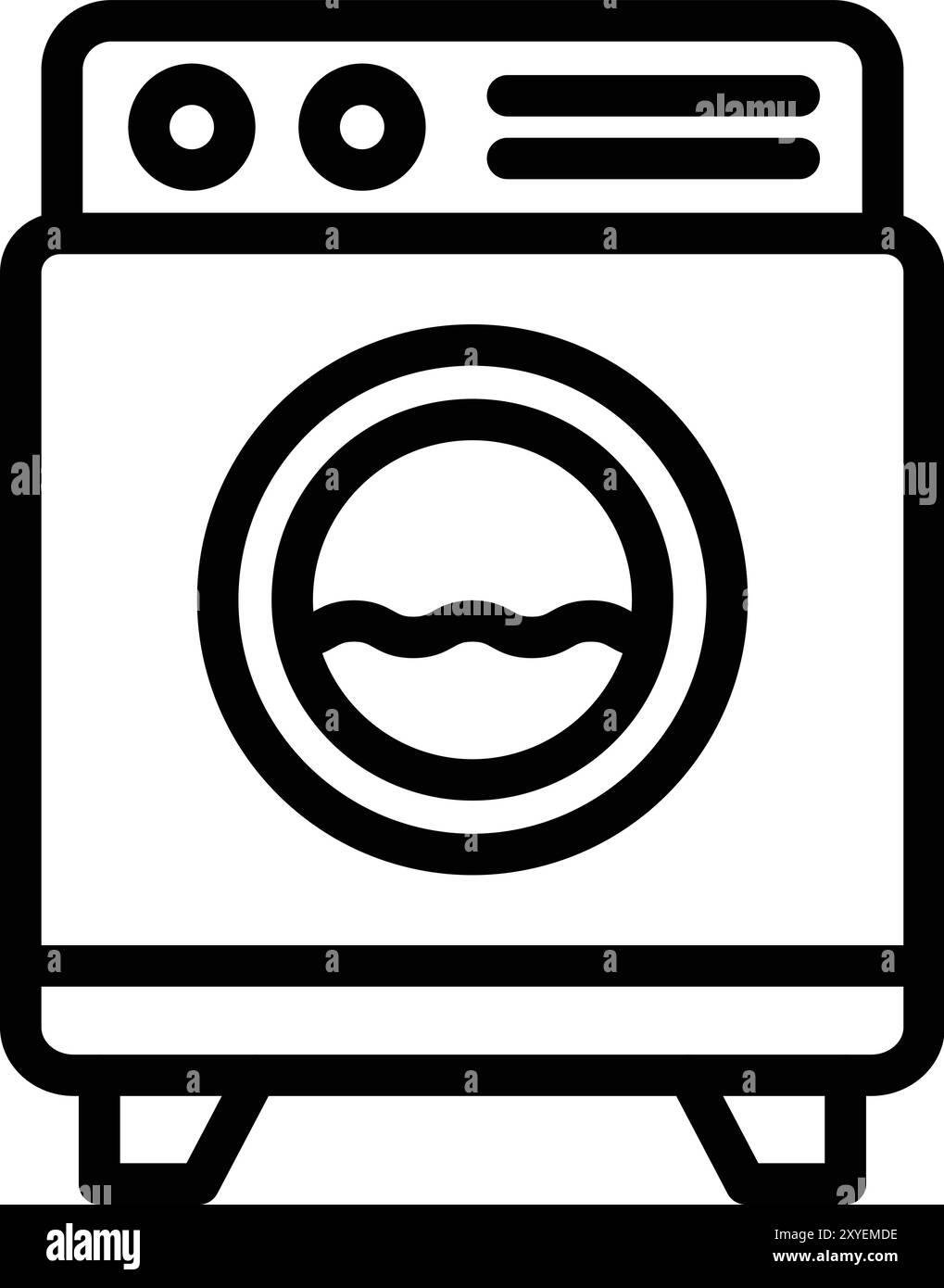 Washing Machine Vector Icon Design Illustration Stock Vector Image ...
