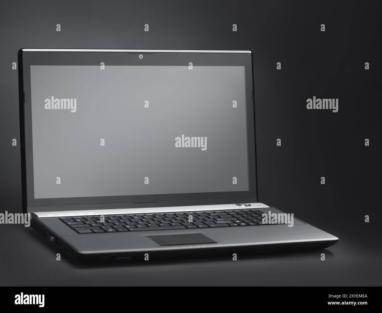 17-inch black laptop computer isolated with a clipping path Stock Photo ...