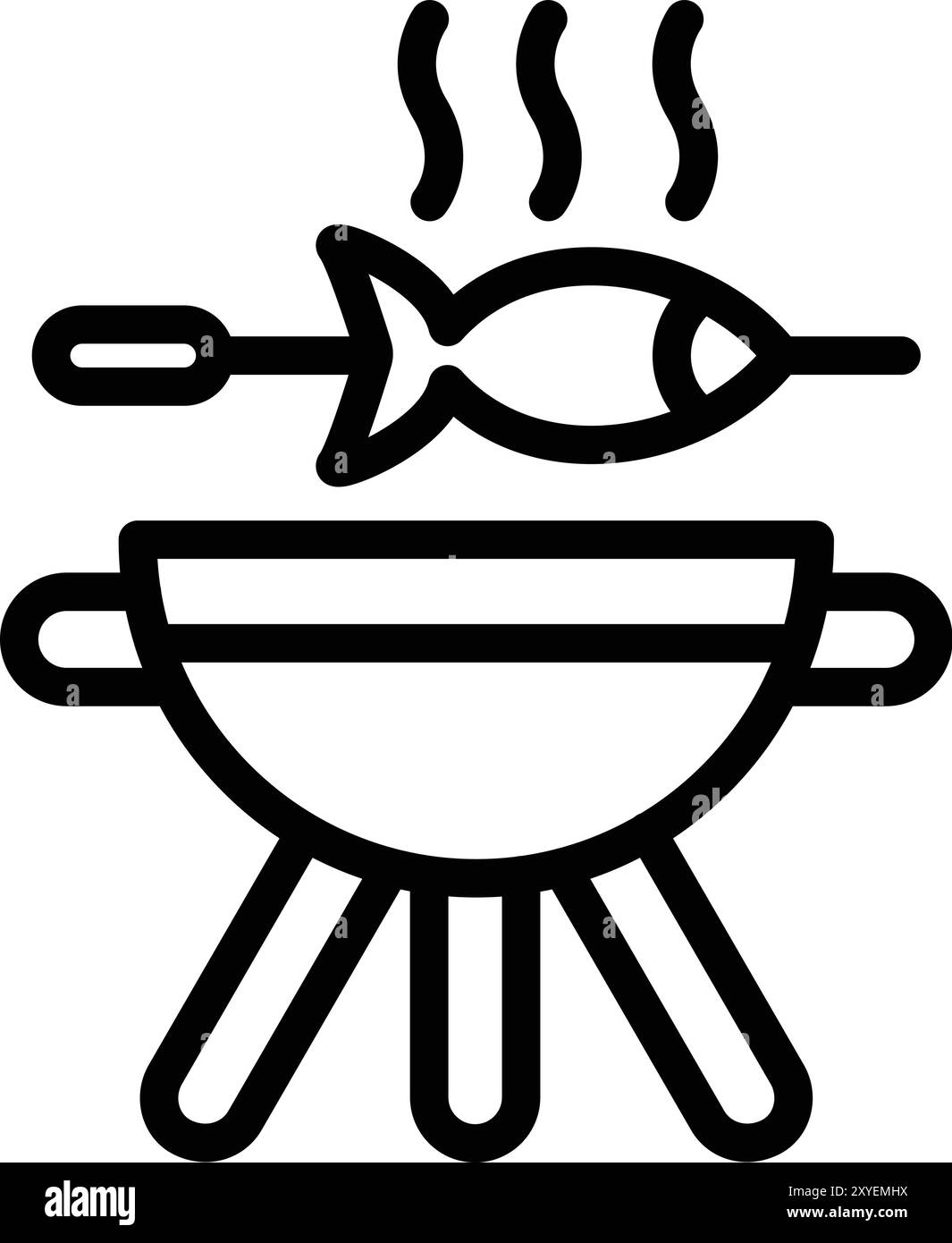 Bbq symbol Black and White Stock Photos & Images - Alamy