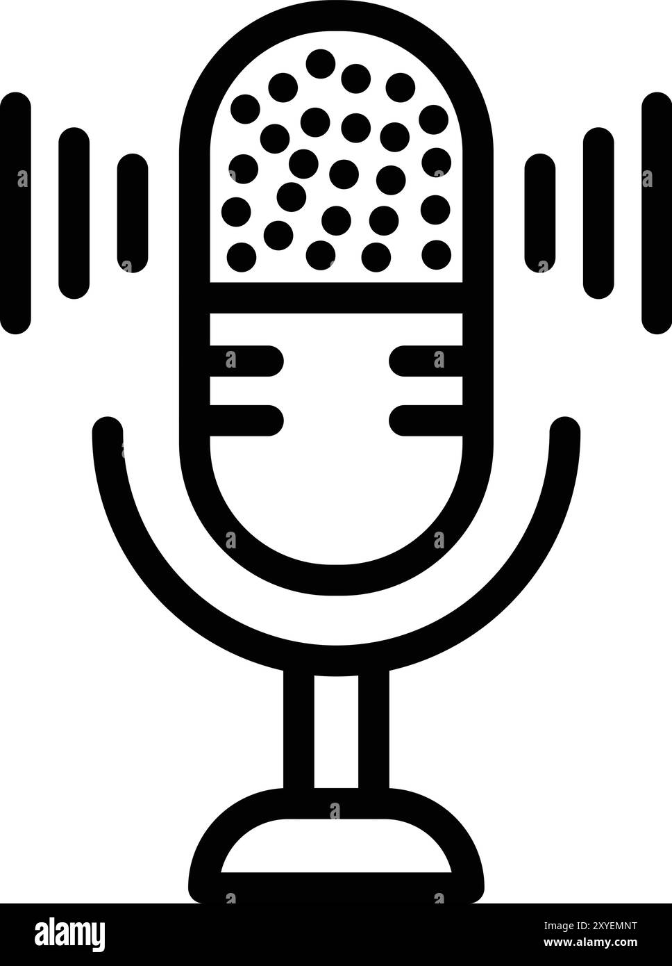 Mic vector vectors Cut Out Stock Images & Pictures - Alamy