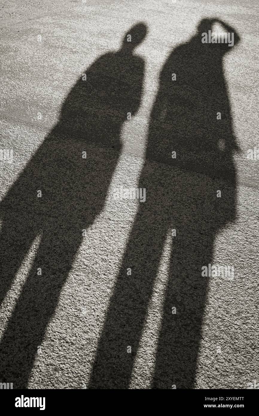 Two human shadows hi-res stock photography and images - Alamy