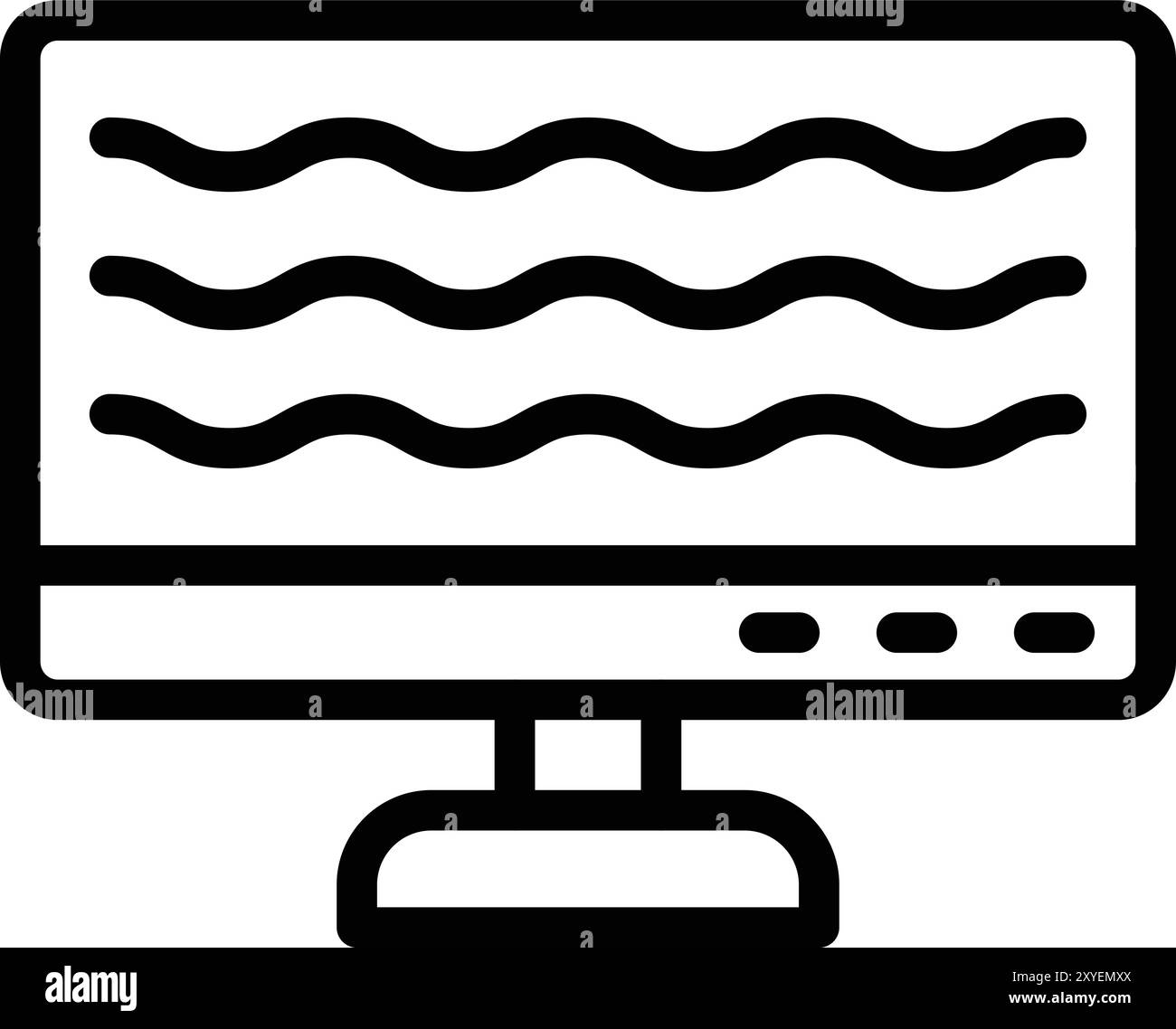 Computer screen vector vectors Black and White Stock Photos & Images ...