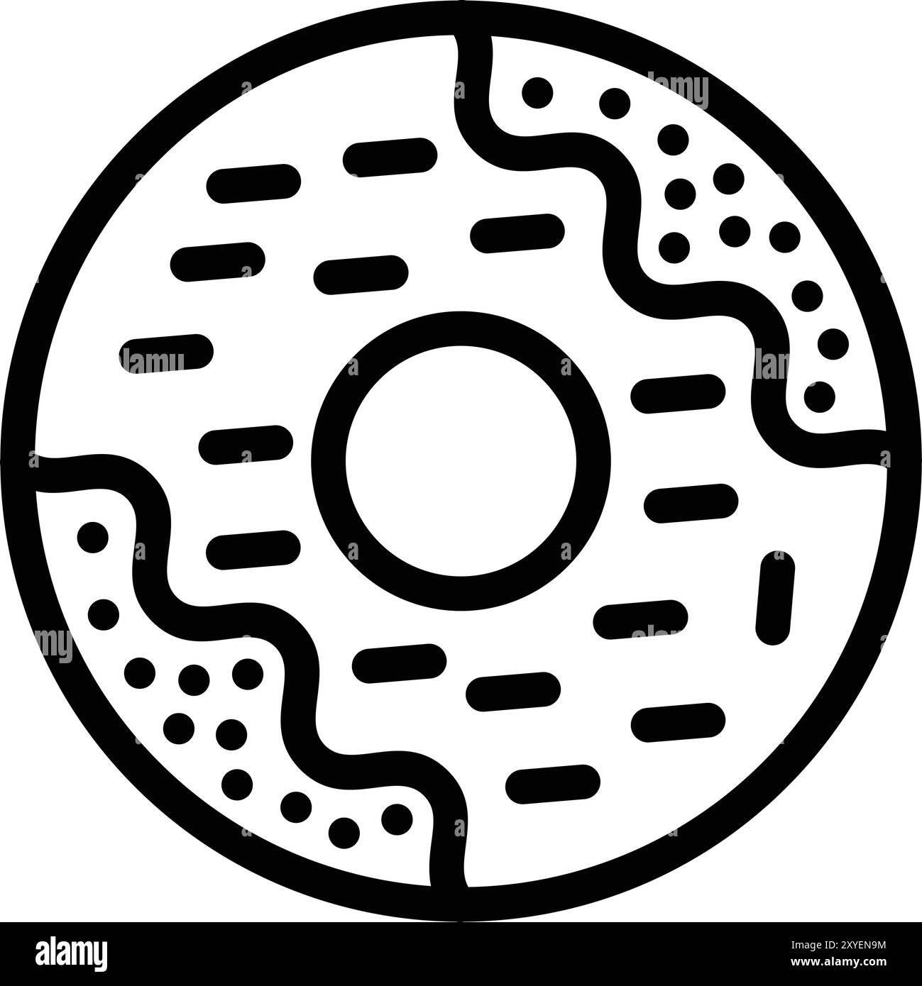 Doughnut illustration vector vectors Stock Vector Images - Alamy