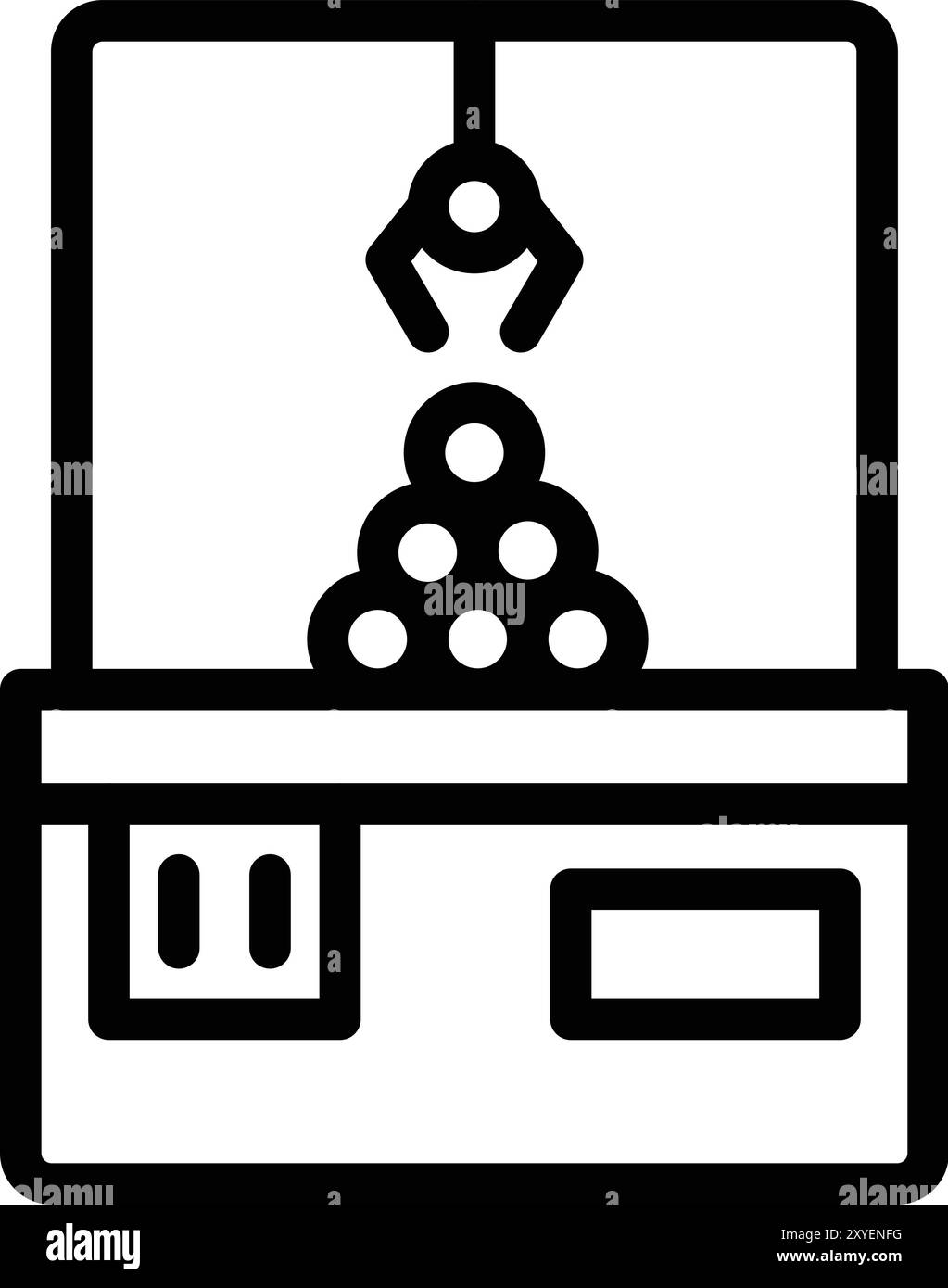 Claw Machine Vector Icon Design Illustration Stock Vector Image & Art ...