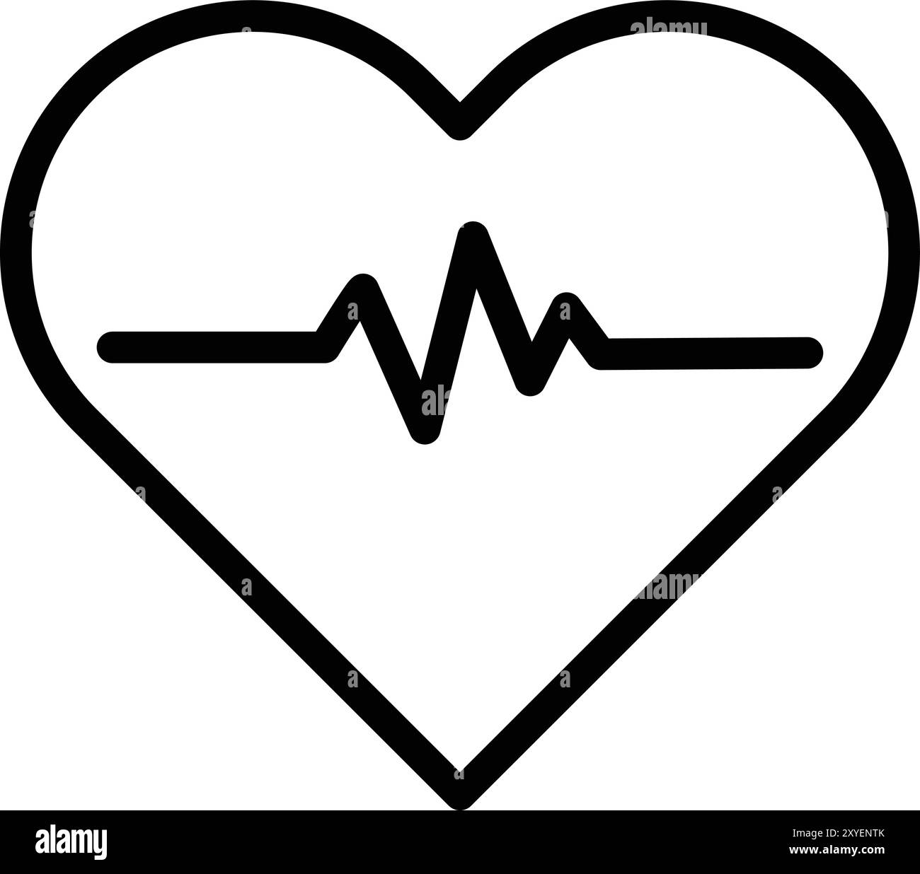 Heart icons vector illustration Black and White Stock Photos & Images ...