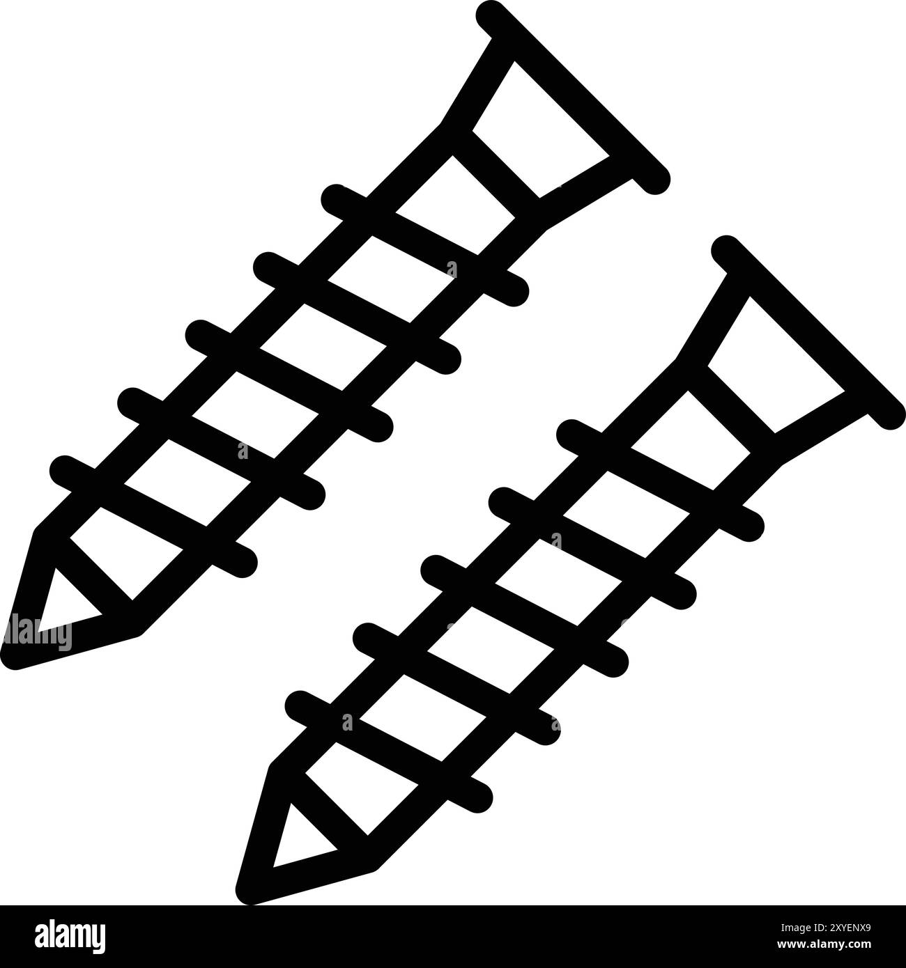Screw illustration Cut Out Stock Images & Pictures - Alamy
