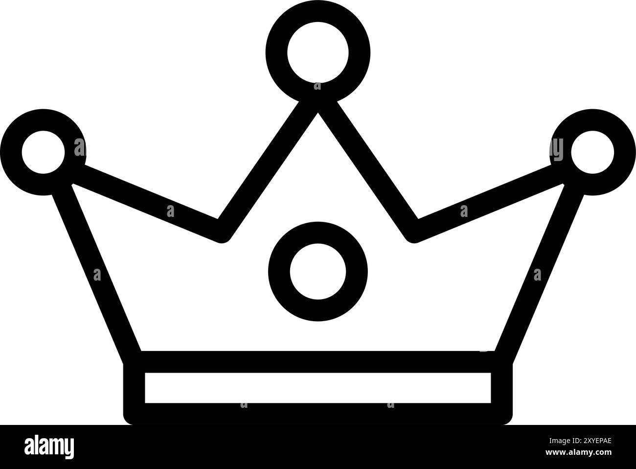 Queen crown icon outline illustration Cut Out Stock Images & Pictures ...