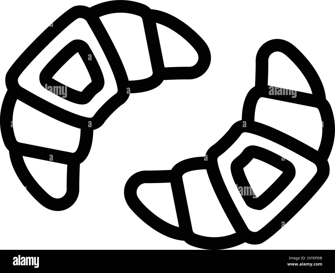 Isolated croissant design Cut Out Stock Images & Pictures - Alamy