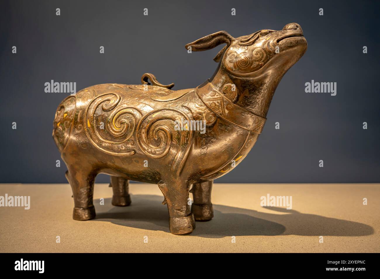 Paris, France - 07 20 2024: Cernuschi museum. Tapir-shaped xizun vase ...