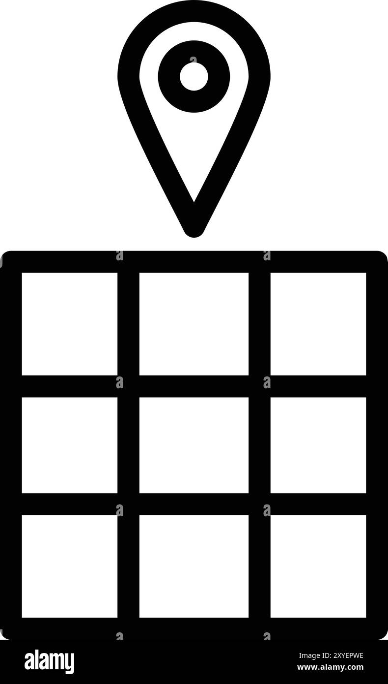 Grid location Vector Icon Design Illustration Stock Vector Image & Art ...