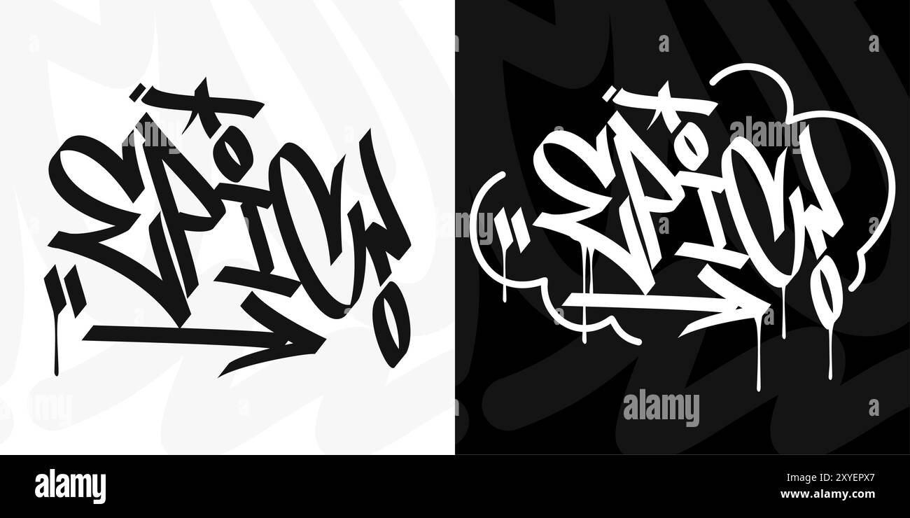 Modern Cool Trendy Word Epic Abstract Hip Hop Hand Written Graffiti ...