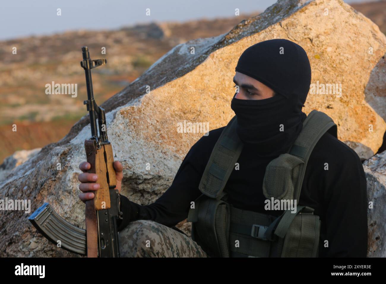 Syria, army of Almujahideen, Syrian free army Stock Photo - Alamy