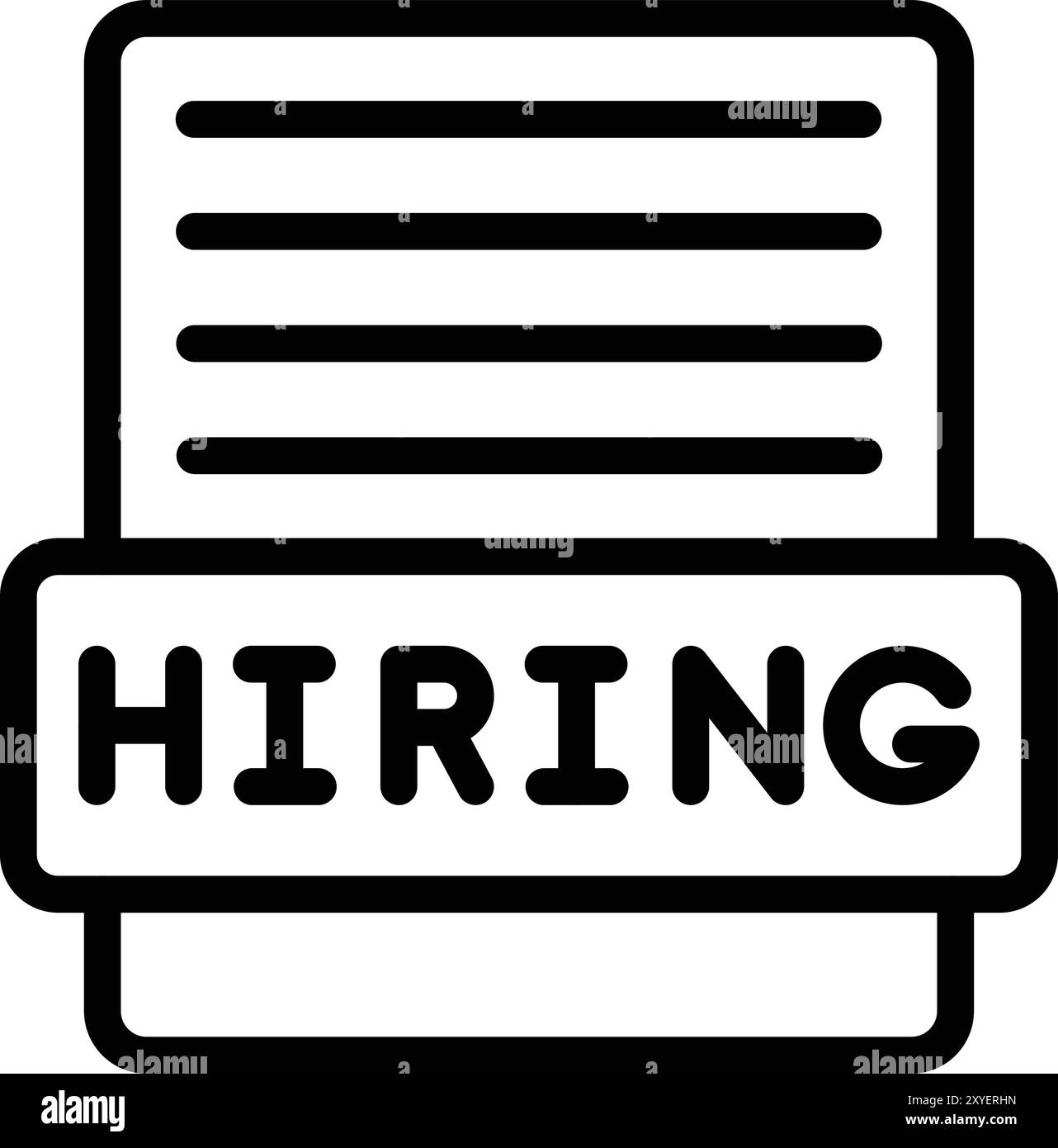 Hiring Vector Icon Design Illustration Stock Vector Image & Art - Alamy