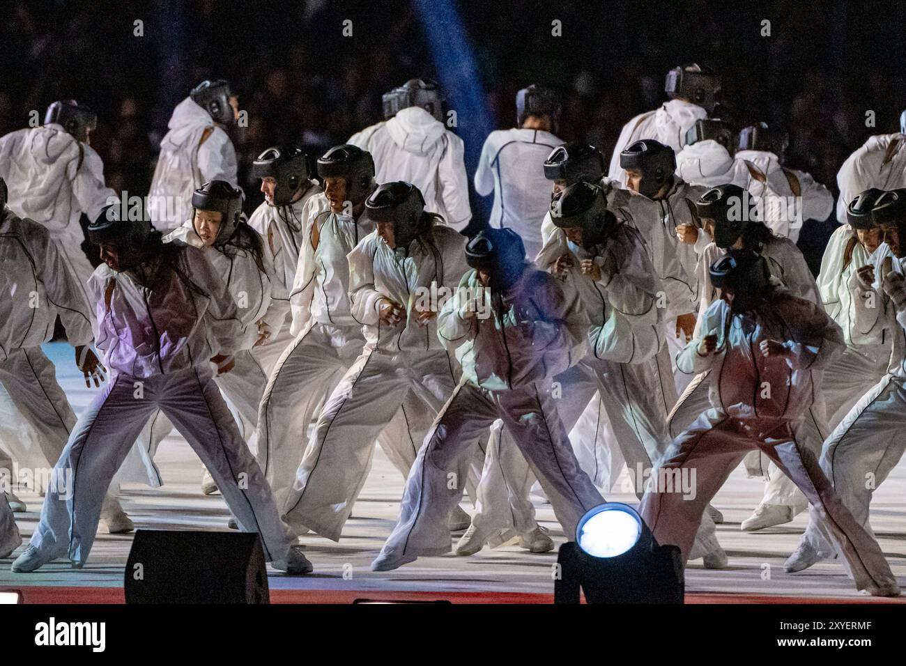 The Sportography dance during the Opening Ceremony at the Paris 2024 ...