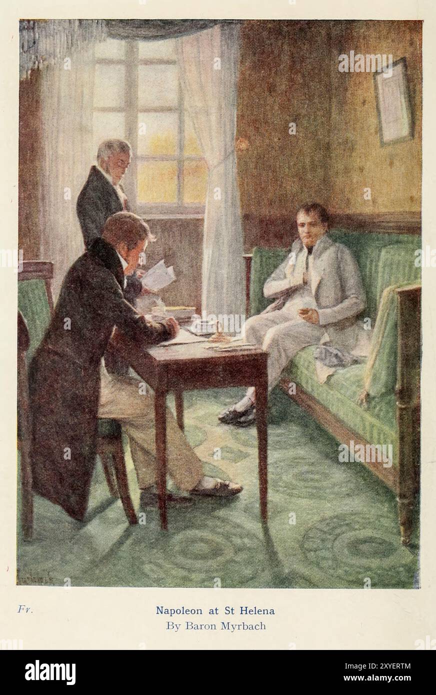 Napoleon at St Helena By Baron Myrbach Napoleon Bonaparte (born ...