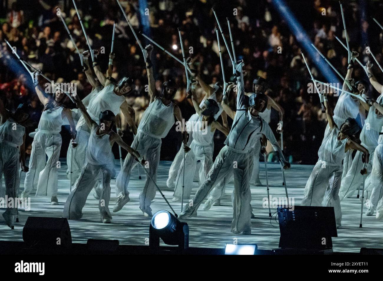 The Sportography dance during the Opening Ceremony at the Paris 2024 ...