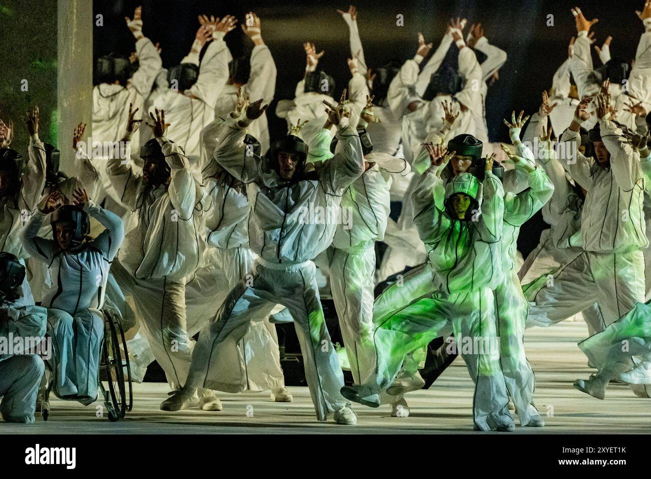 The Sportography dance during the Opening Ceremony at the Paris 2024 ...