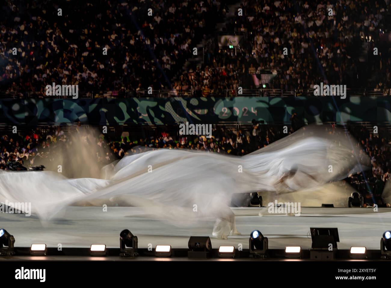The Sportography dance during the Opening Ceremony at the Paris 2024 ...