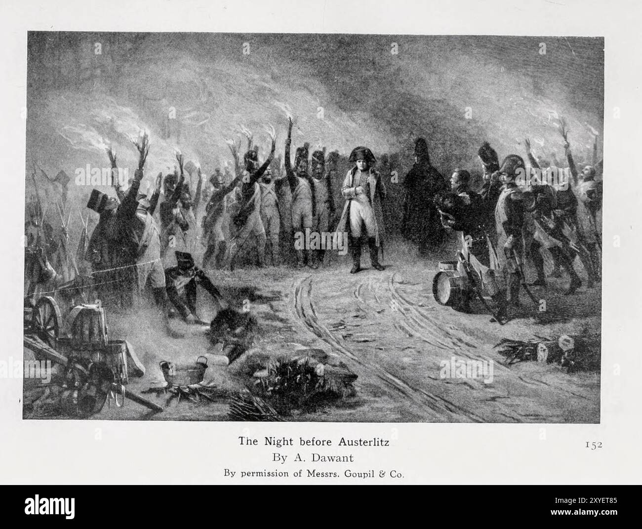 The Night before Austerlitz by A. Dawant Napoleon Bonaparte (born ...