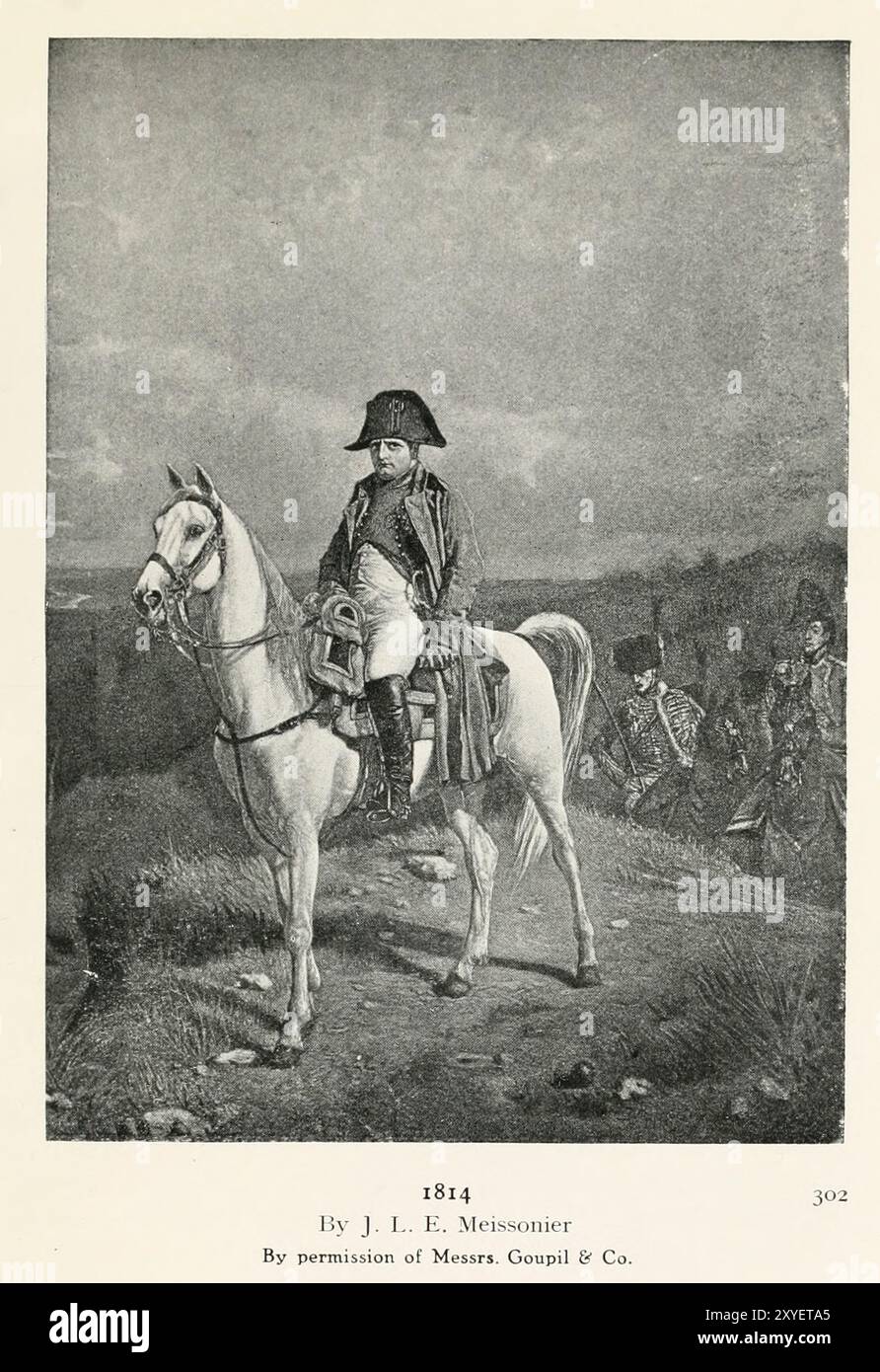 Napoleon on horseback 1814 by J. L. E. Meissonier Napoleon Bonaparte ...