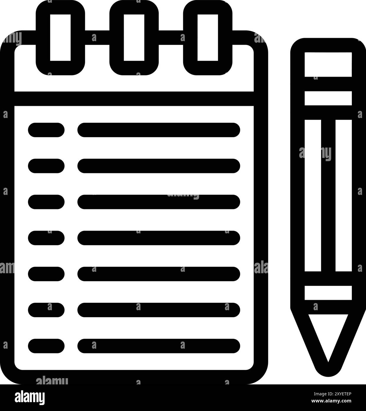 Notebook vector vectors Cut Out Stock Images & Pictures - Alamy