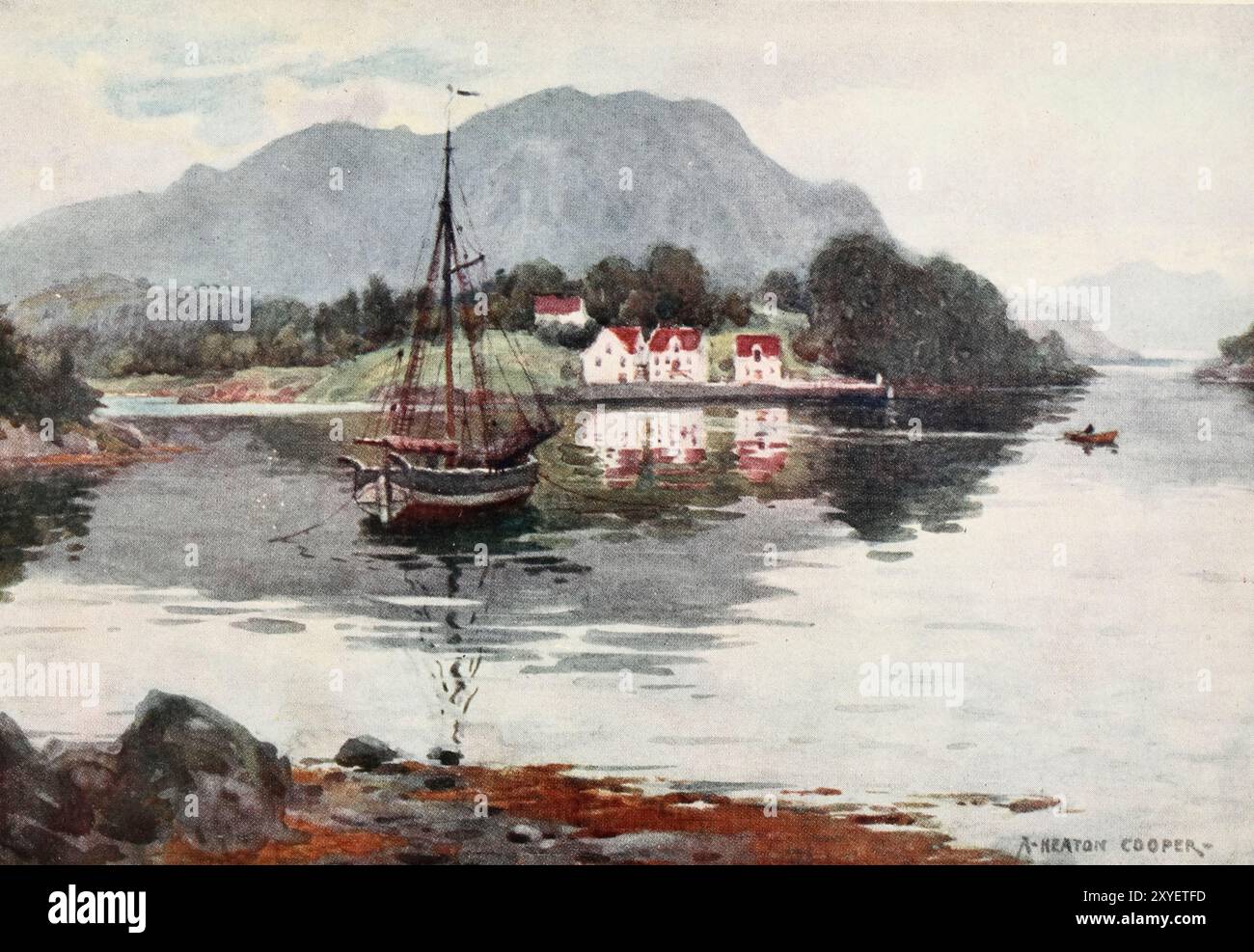 GODOSUND, HARDANGER FJORD by Alfred Heaton Cooper (1863–1929) and Nico ...