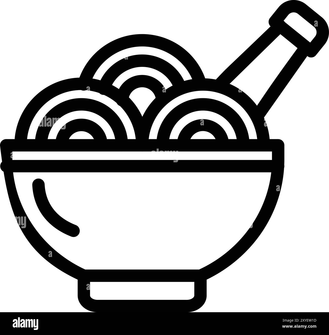 Spaghetti Vector Icon Design Illustration Stock Vector Image & Art - Alamy